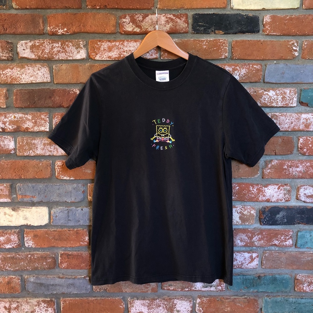 Teddy Fresh Spongebob Square Pants Embroidered T-Shirt - Gem